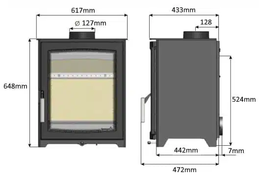 Parkray Aspect 8 Eco Woodburning/Multifuel Stove | Log Burners