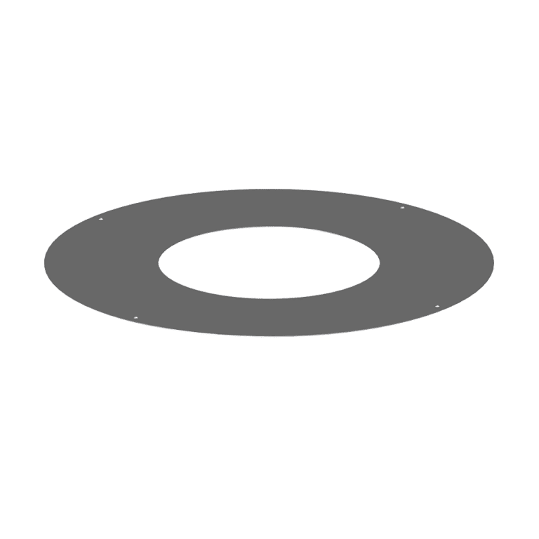 Dinak DW Design 5" (130mm) Stainless Steel Rounded Flat Finishing Plate ...